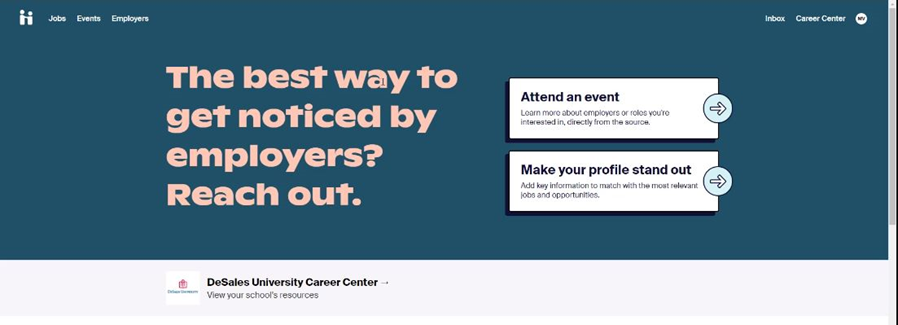 Handshake: Find an on-campus job using Handshake