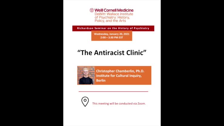 Christopher Chamberlin - The Antiracist Clinic
