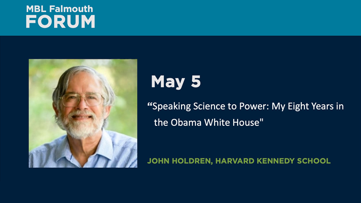 Falmouth Forum with John Holdren, Former Science Advisor and Director ...