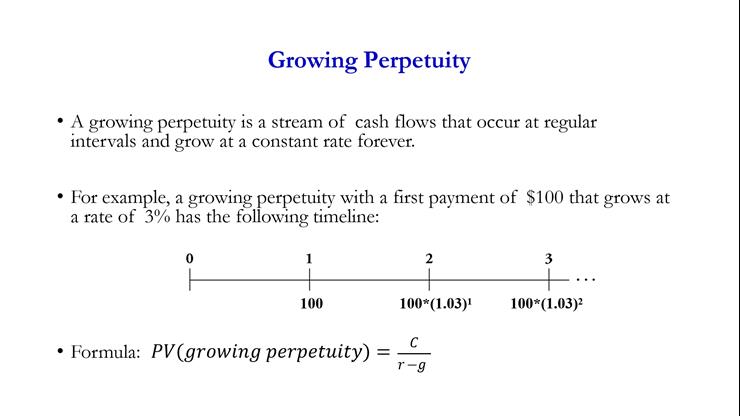 PROBLEM SOLVING: Growing Perpetuity/Annuity
