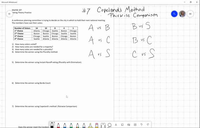 #7 Voting Theory Practice Help Video