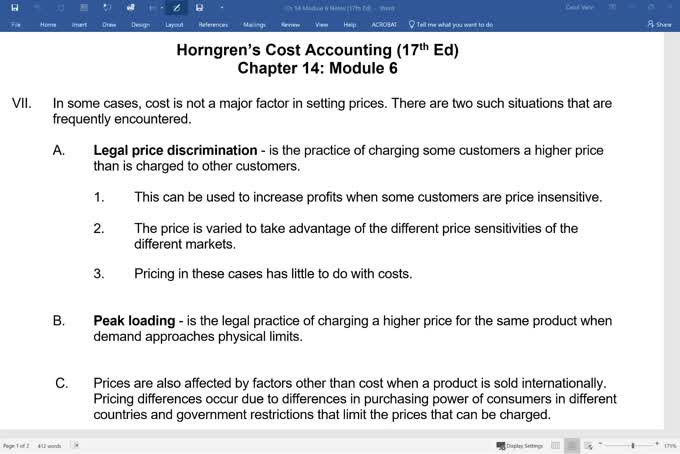 Ch 14: Module 6 (17th Ed)