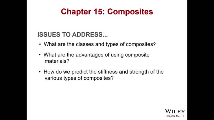 Lecture 27c - Chapter 15 - Classification of Composites