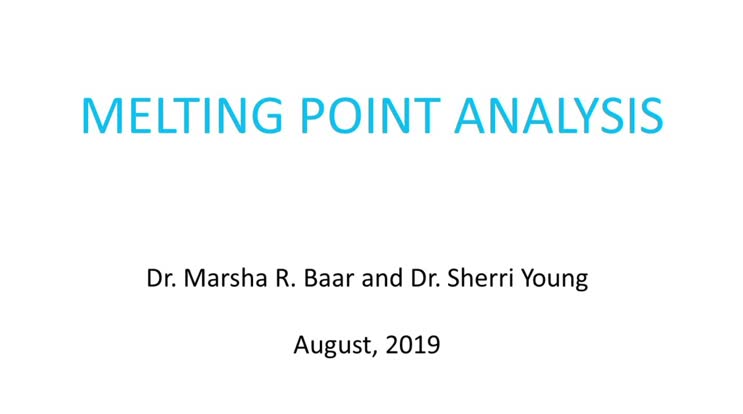 Melting point analysis