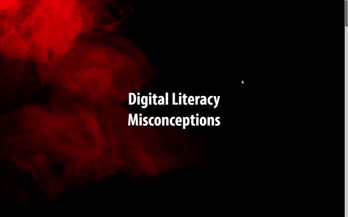 Digital Literacy Misconceptions