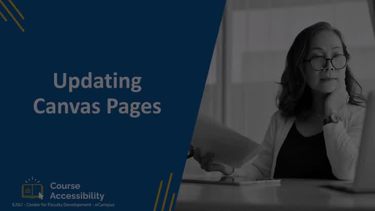Updating Canvas Pages