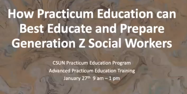 2023 Advanced Practicum Instructor Training