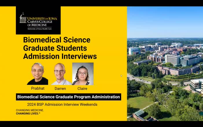 Biomedical Science Program Overview (Goswami)