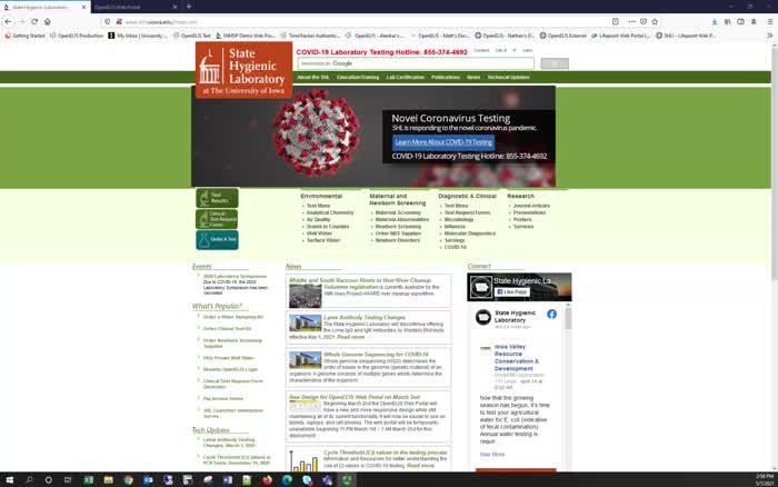 OpenELIS Web Portal