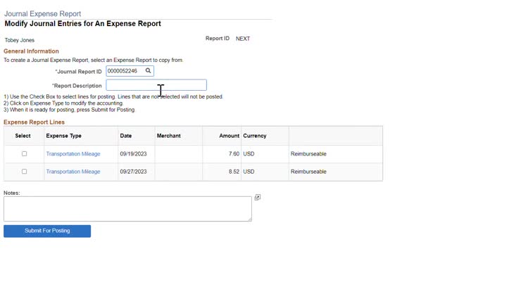 EX_Modifying Paid Expense Report Journals - No Audio