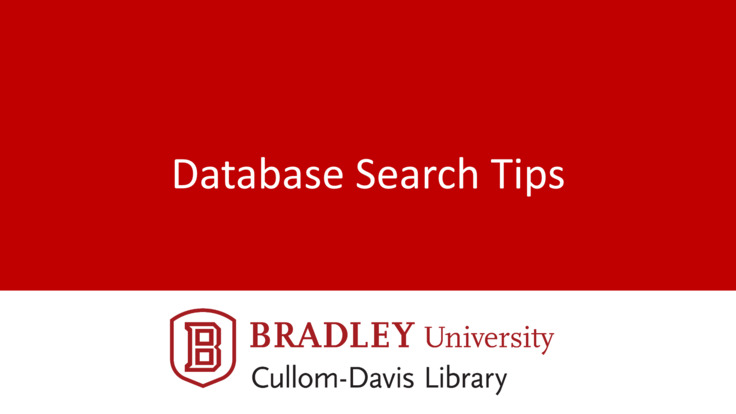 ENG 101 part 3: Database Search Tips
