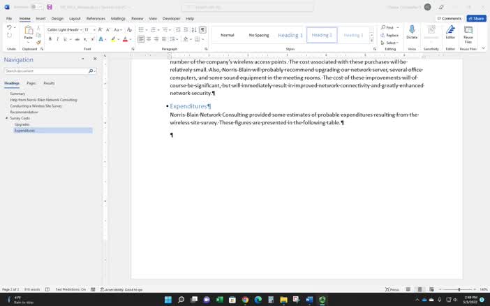 Chapter 3 Page Break and Insert Table