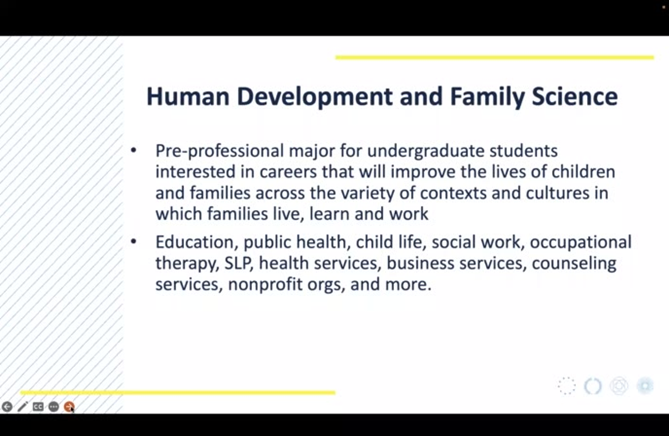 Invitation from UNC Academic Advising, "Virtual" Fall into your Major