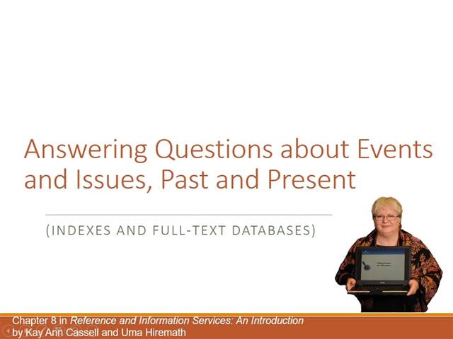 Indexes and Full-Text Databases