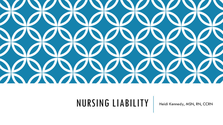 Nursing liability
