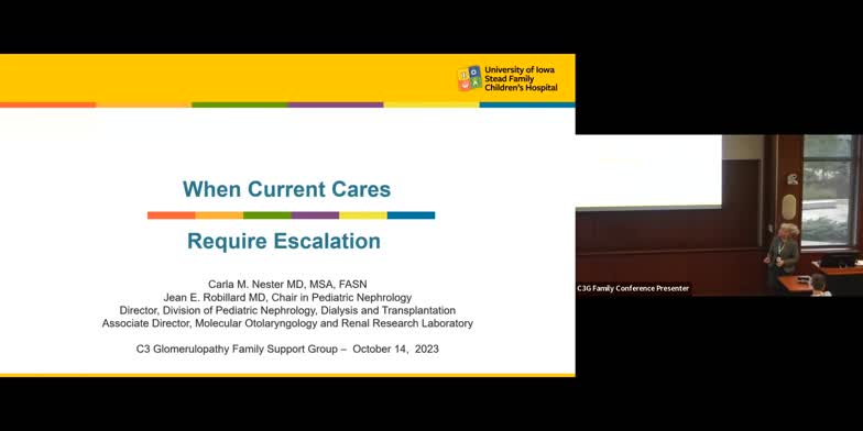5-When Current Care Requires Escalation -Dr Carla Nester