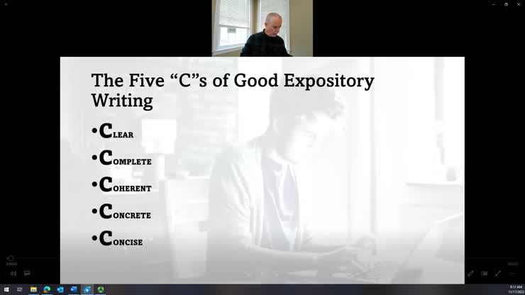 The Five "C"s of Good Expository Writing