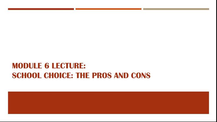 EDUC 564 Module 6 Lecture