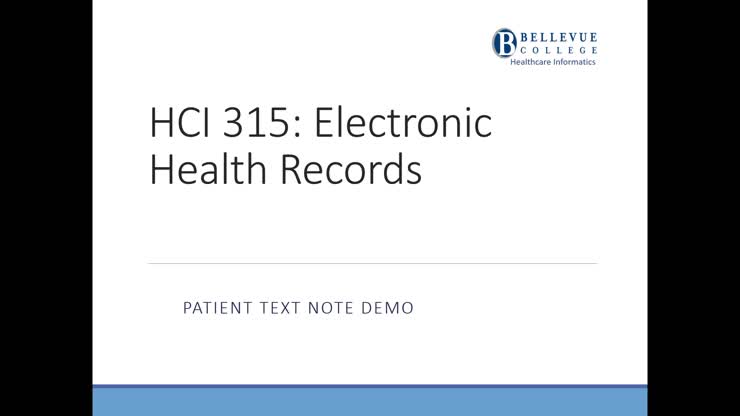 EHR Patient Text Note Demo