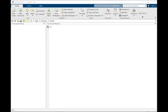 Live MATLAB session - Convolution