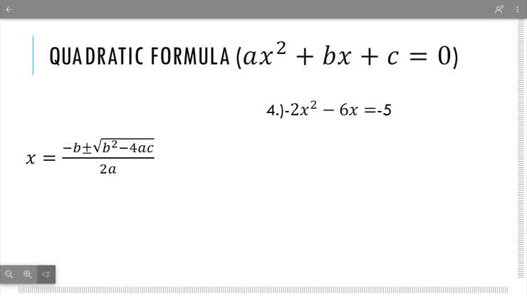 Quadratic Formula
