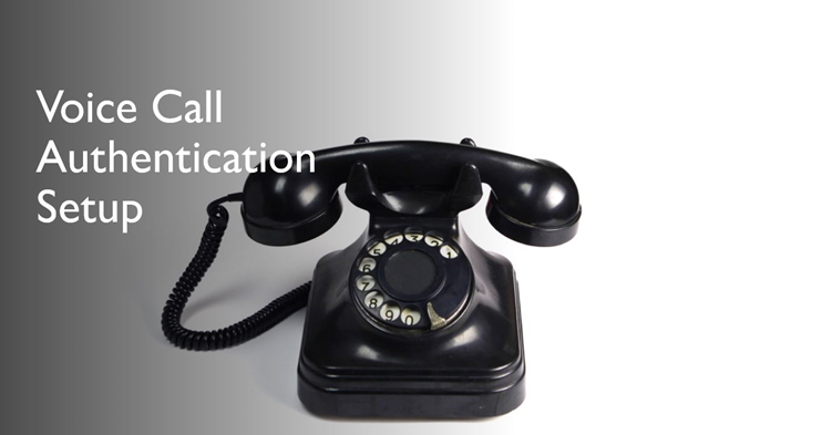 Voice Call Authentication Setup