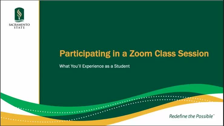 Student Participation in a Zoom Class Session