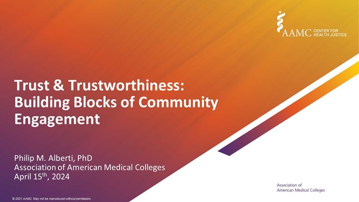 Trust and Trustworthiness: Building Blocks of Community Engagement ...