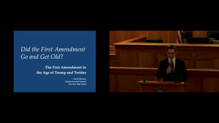 Donahue Lecture - David McCraw - 11/02/17