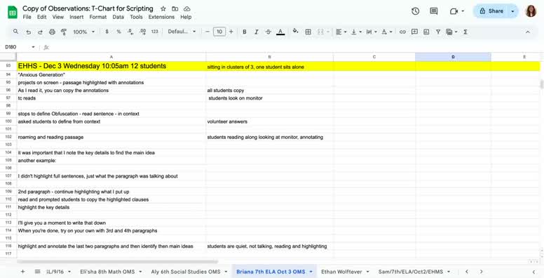 Coaching Feedback BFong EHHS Dec 3 Lesson