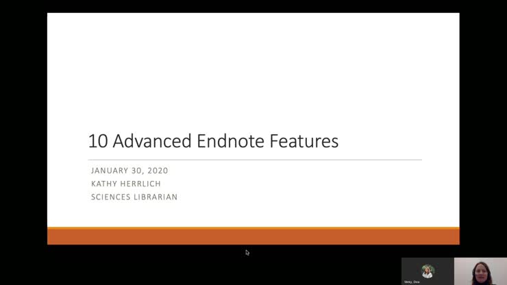 10 Advanced EndNote Features Jan 2020