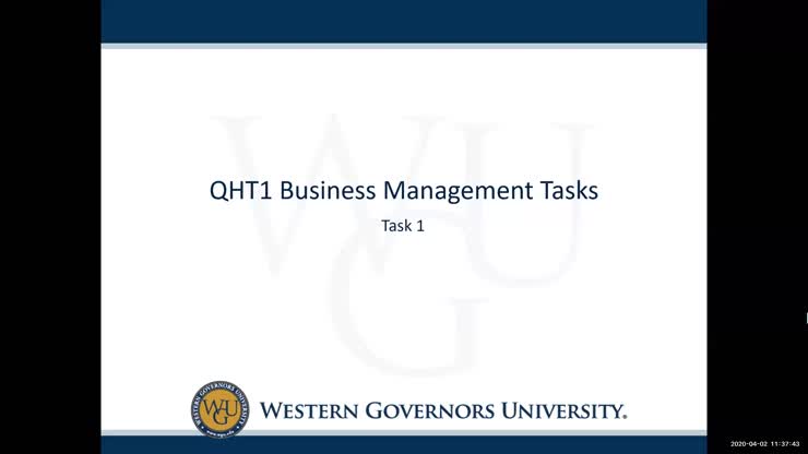 QHT1 Task 1