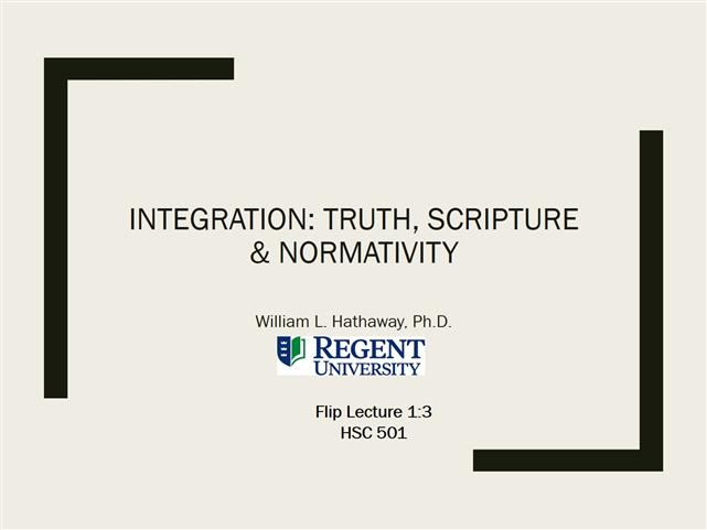 FL 1.3 Scripture Truth Normativity