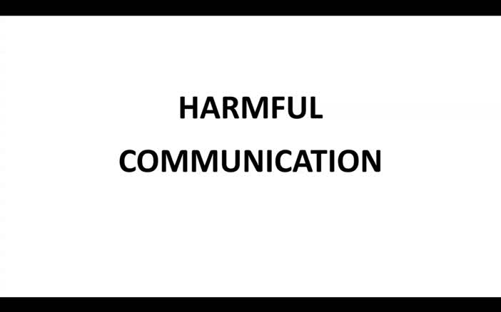 Tony Taylor II Harmful Communication Presentation
