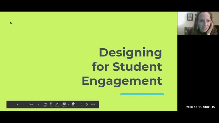 Winter Warm-Up: Designing for Student Engagement - Dec 16, 2020