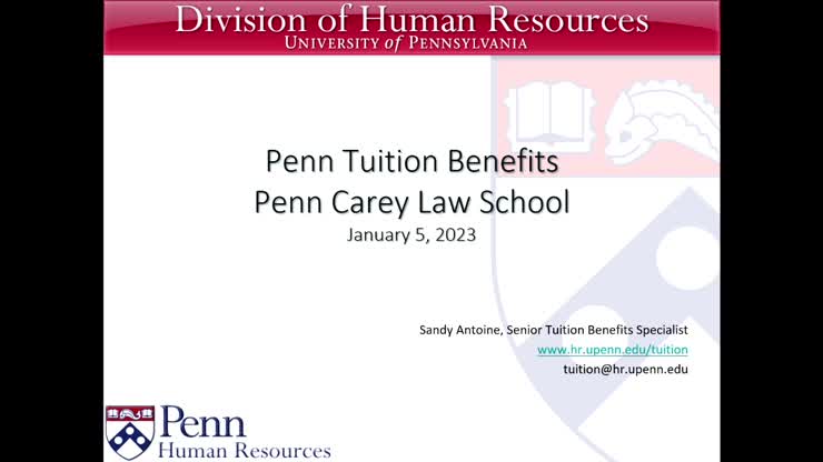 Penn Tuition Benefits Program Overview