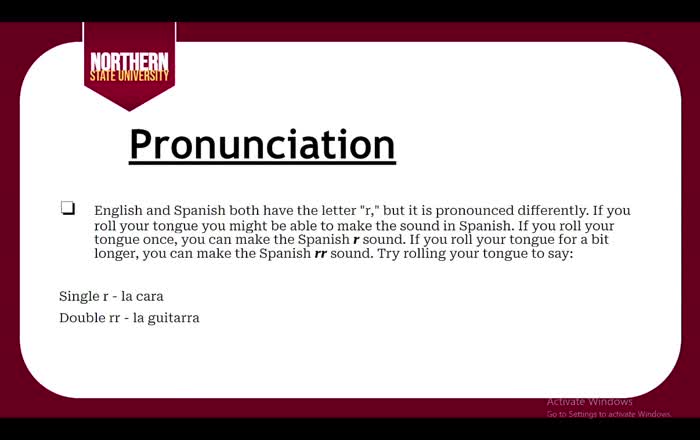 Session 7 - Pronunciation