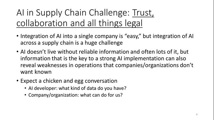 AI in food processing and supply chain (Moderator: Jeyam Subbiah)
