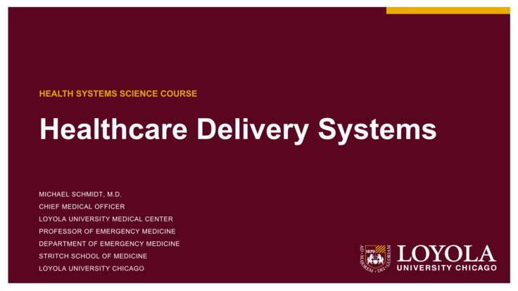 Healthcare Delivery Systems