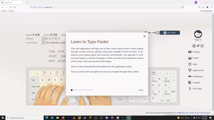 What is Keybr.com and how will we use it?