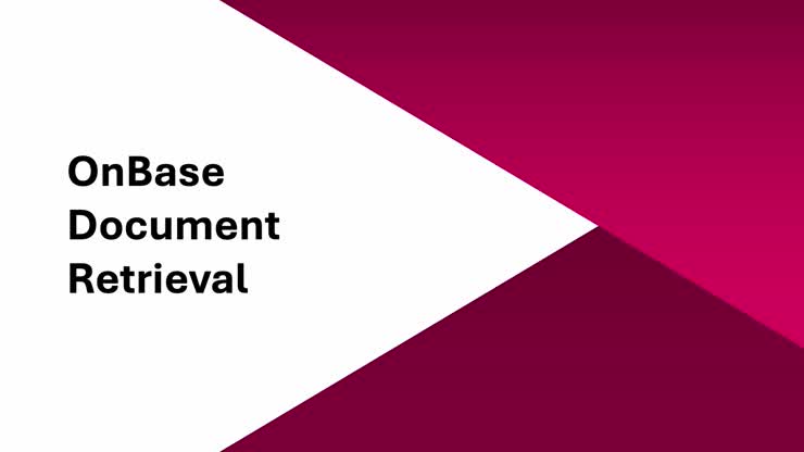 OnBase - Document Retrieval