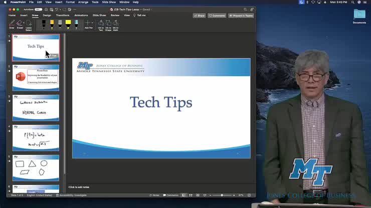 Tech Tip #16: Using Ink & Lasso in PowerPoint