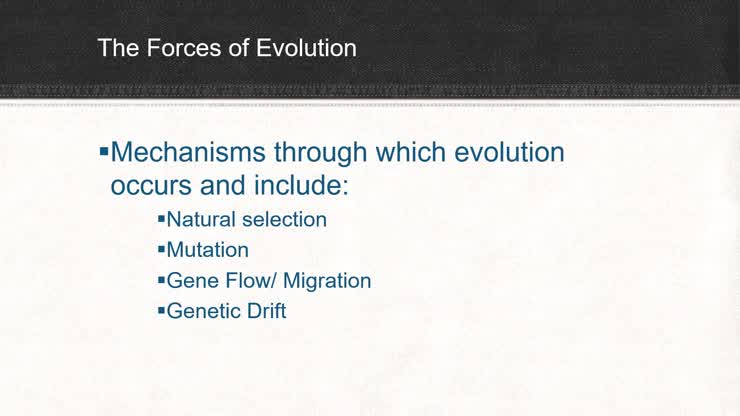 Lecture 12.2 - Forces of Evolution Narrated Win 22