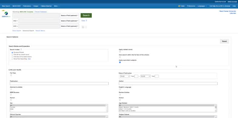 MEDLINE: Keyword Searching