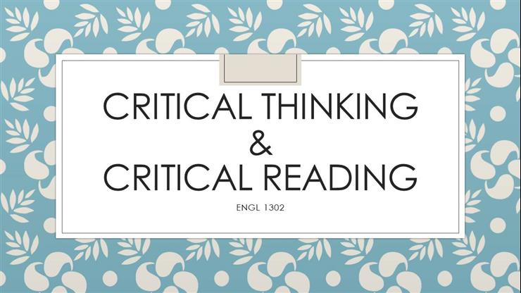 Critical Thinking/Reading_1302