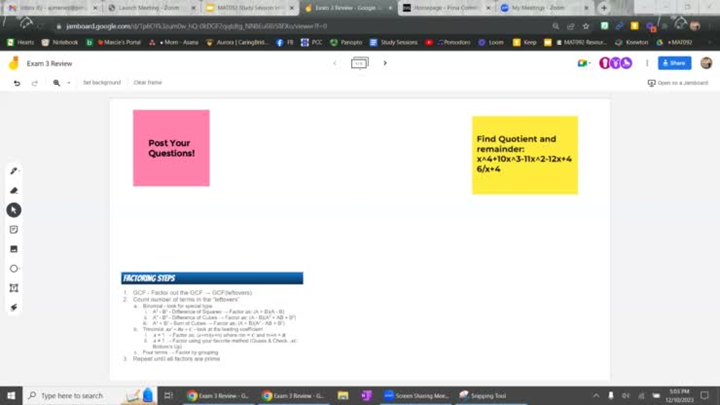 MAT092 Exam 3 Review Session w/Ana