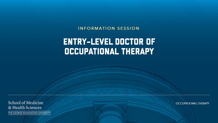 GW Occupational Therapy Information Session