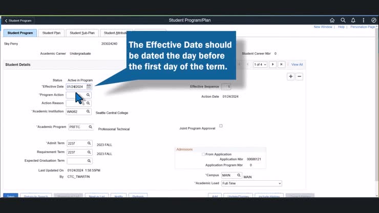 Add, Update, and Delete Student Attributes