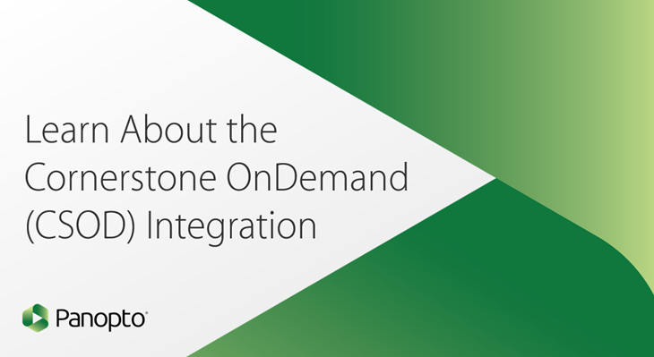 Learn About the Cornerstone OnDemand (CSOD) Integration