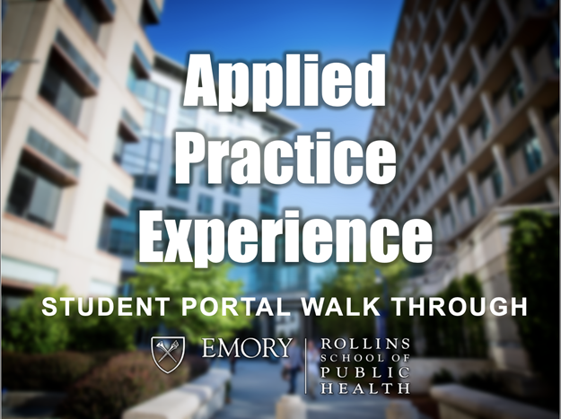 APE Portal Student Walk Through